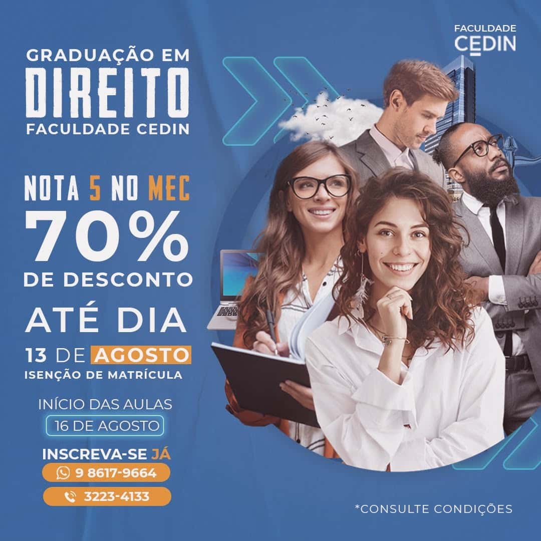 Nosso Curso de Graduação em Direito – Faculdade CEDIN – Colégio ...